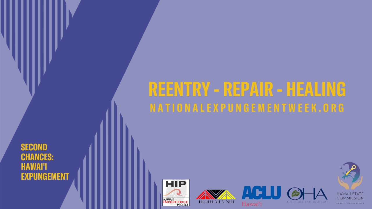 Expungement Week 2020 - ACLU of Hawaii