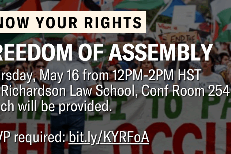 Freedom of Assembly for Students - ACLU of Hawaii