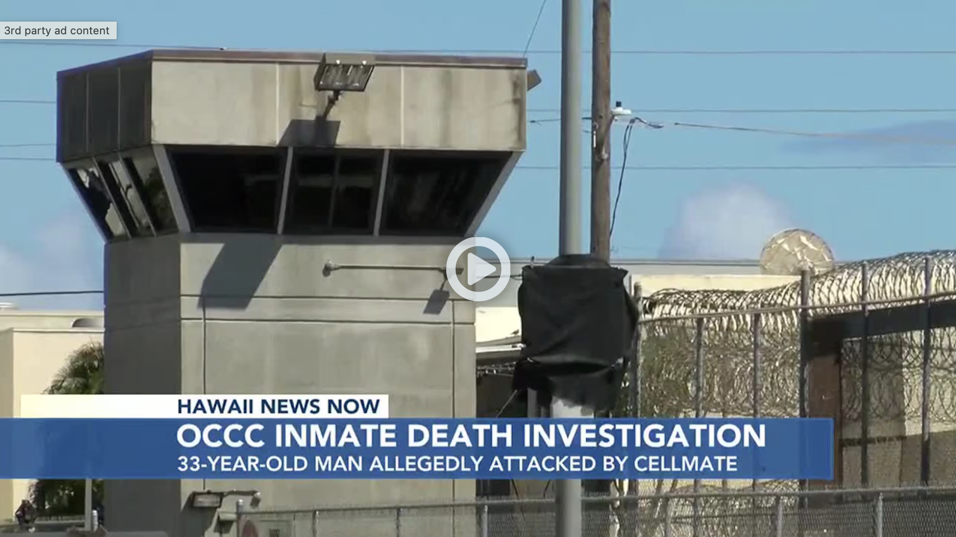 Inmate dies after alleged assault by cellmate in Oahu jail - ACLU of Hawaii